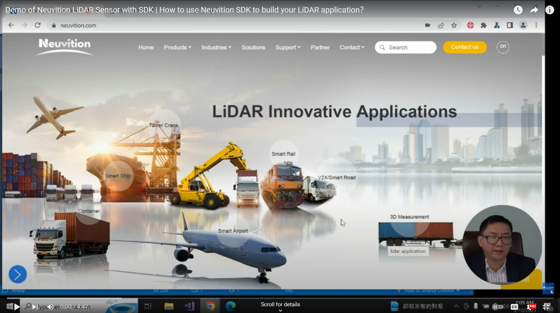 Demo Of Neuvition Lidar Sensor With Sdk How To Use Neuvition Sdk To